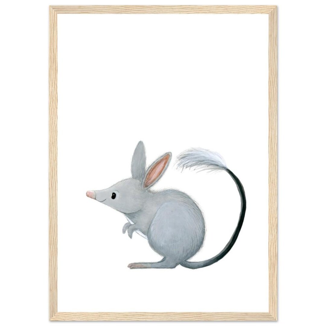 Bilby Australian Animal Print | Classic Matte Paper Wooden Framed ...