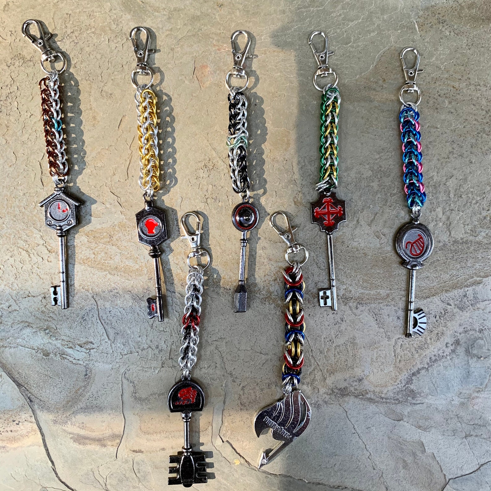 6 Fairy Tail Zodiac Celestial Key Anodized Aluminum - Etsy