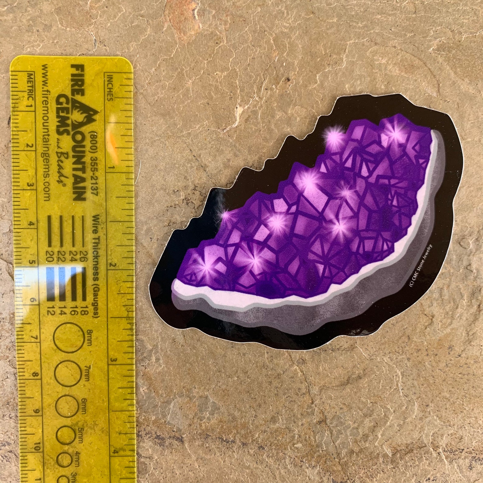 3 Inch HOLOGRAPHIC Amethyst Geode Vinyl Sticker Waterproof - Etsy