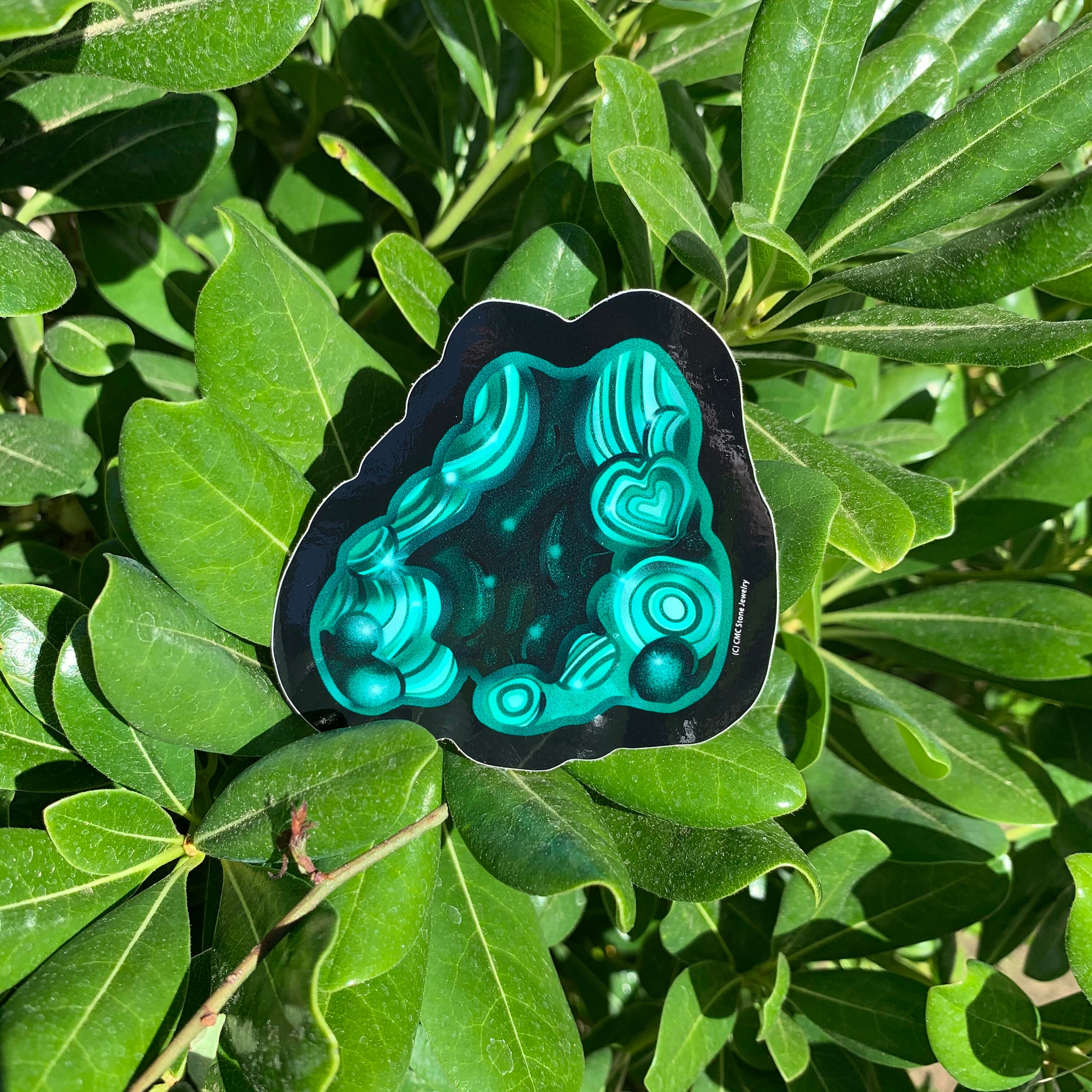 3 Inch Malachite Vinyl Sticker Waterproof Gemstone Digital - Etsy UK