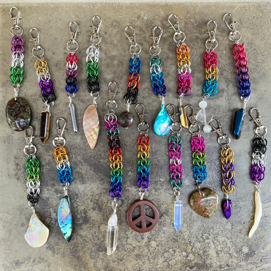 FOR CHARITY— Pride Chainmail 5” to 8” Anodized Aluminum and Natural ...