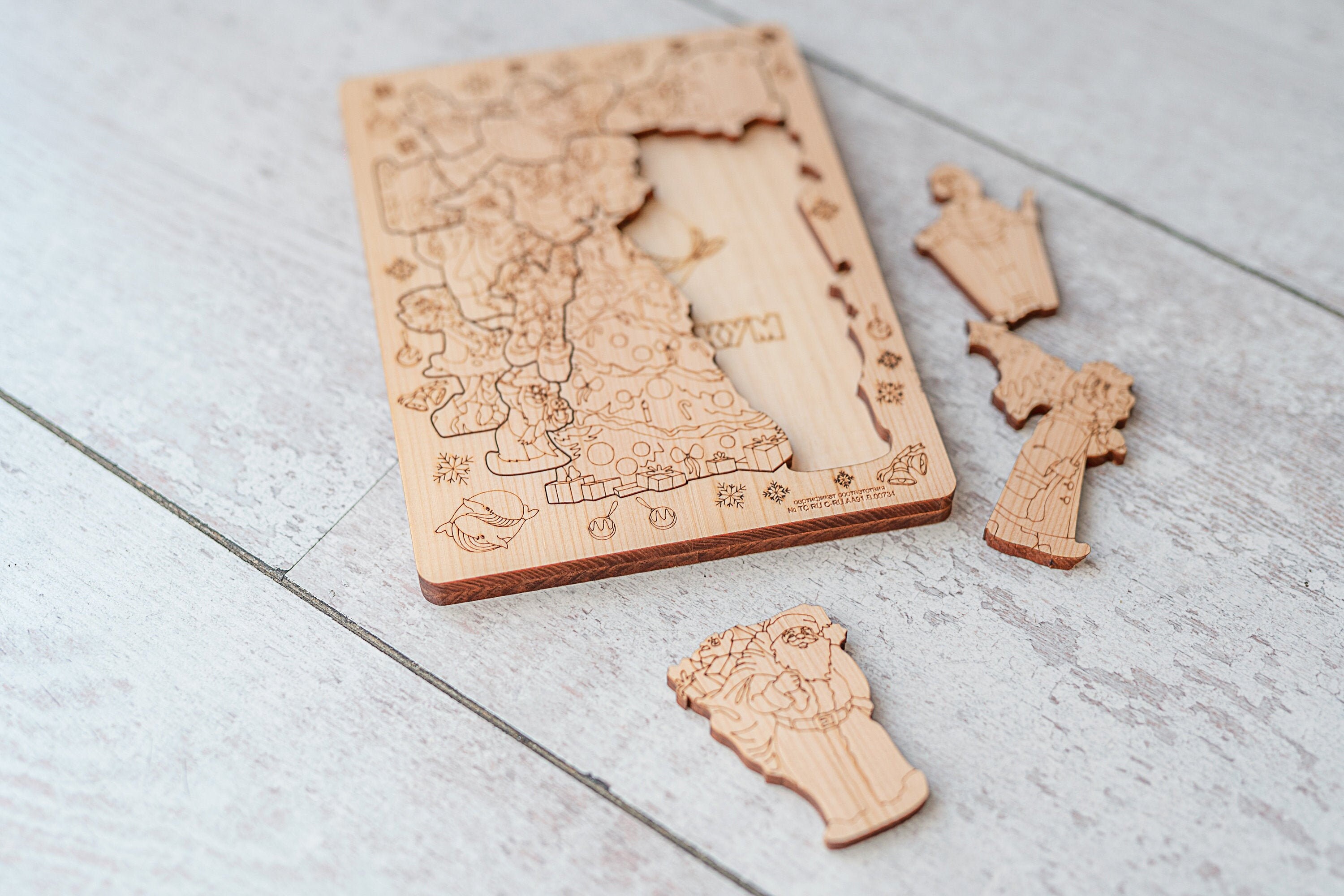 Wooden Puzzles for Kids Eco Friendly Wooden Toys Puzzles for | Etsy