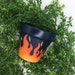 Hand Painted Planter Flames Flower or Succulent Pot With Drainage Plant ...