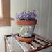 Hand Painted Indoor/outdoor Planter - Retro Floral Peace Sign - Flower ...