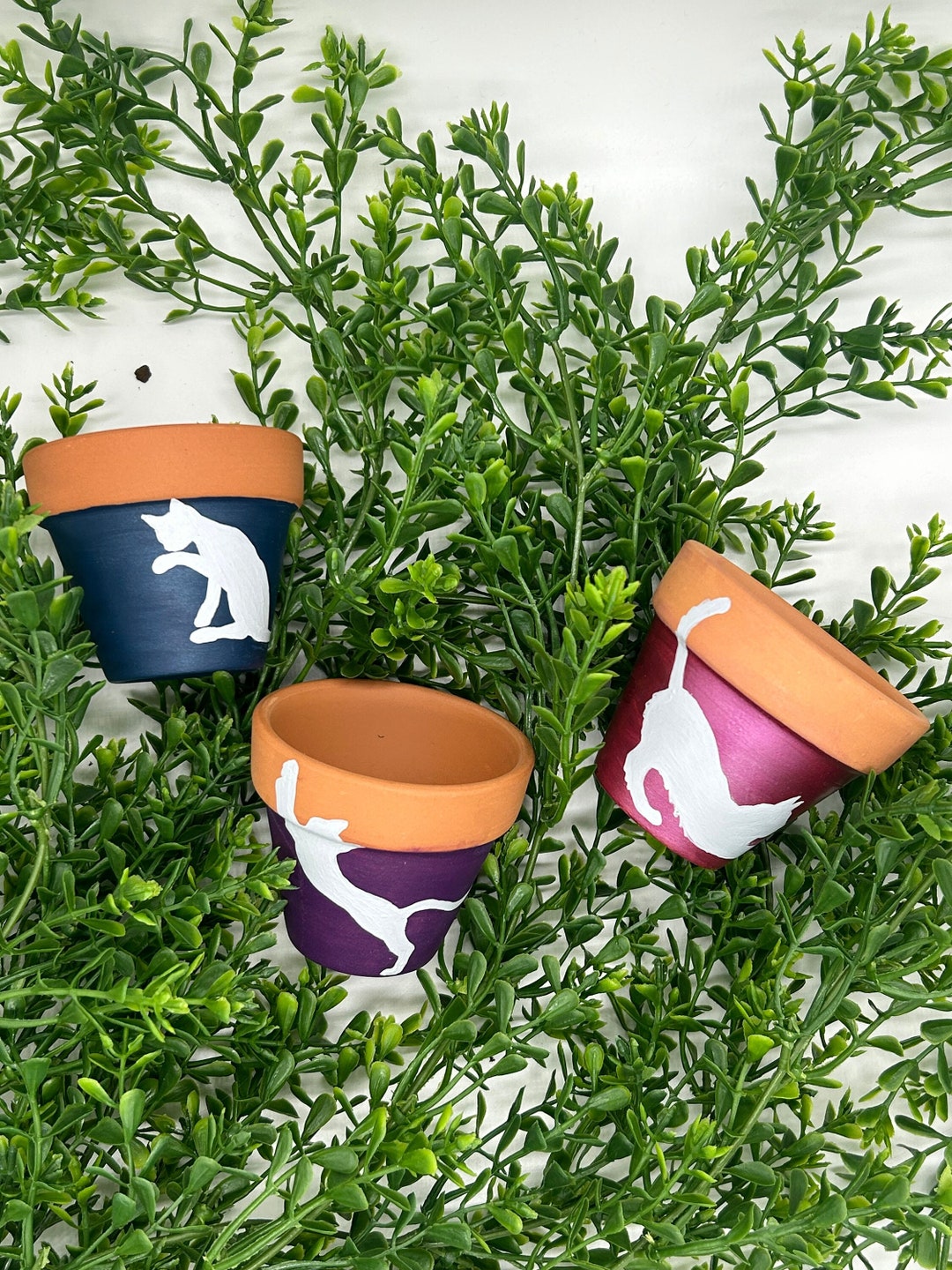 Hand Painted Indoor/outdoor Planter - Flower or Succulent Pot With ...