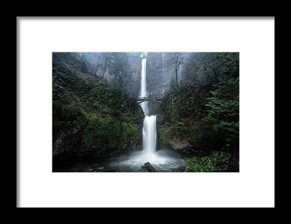 Multnomah Falls Oregon Waterfall Photo Print - Etsy