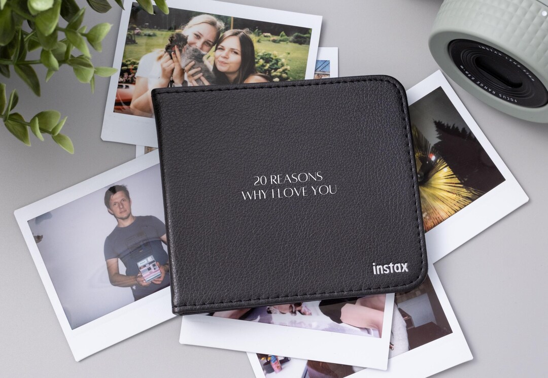 Personalized Instax Wide Photo Album for 20 Photos. for Fujifilm Instax ...