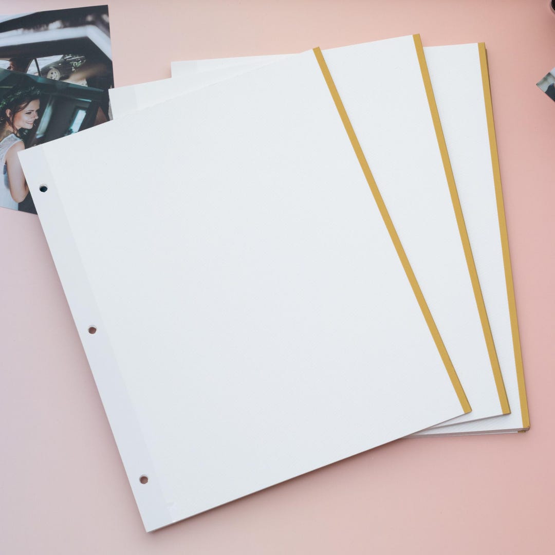 Self-adhesive Photo Album Refill Pages: Scrapbook Inserts Double-sided ...