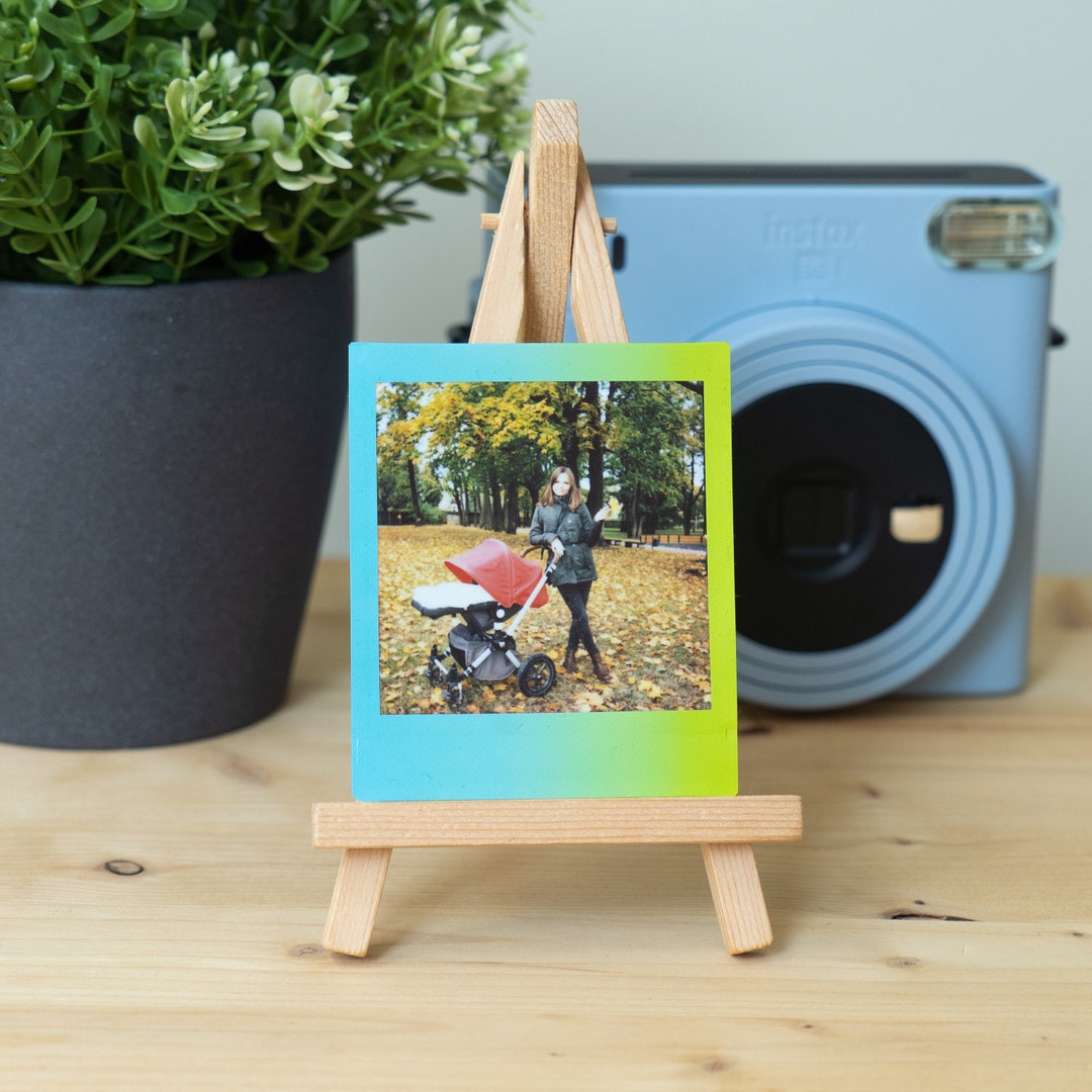 Mini Wood Easel Stand: Polaroid Photo Display. Mini Molbert for ...