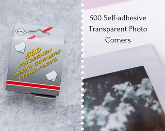 500 Self-adhesive Photo Corners. Photo Safe Acid Free. Box of 500 Photo ...