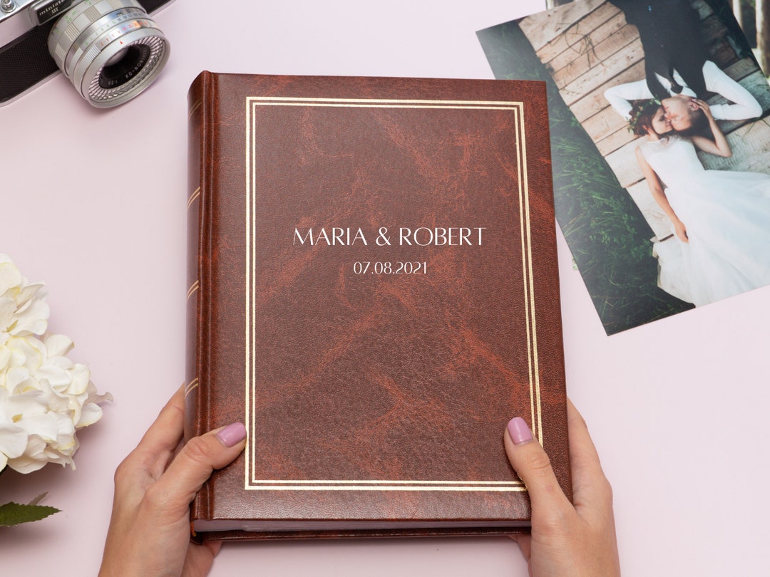 Personalized 6x8 Photo Album for 50 or 100 Photos. Wedding Photo Album ...