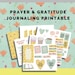 Prayer & Gratitude Journal Summer Floral Bible Journaling Printable ...