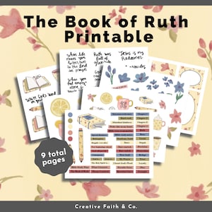 The Book of Ruth Printable | Bible Study Printables | How to Study the ...