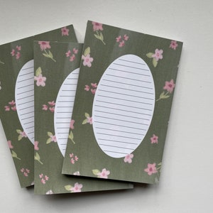 Floral Notepad - Spring Notepad - Memo Pad - to Do List Notepad ...