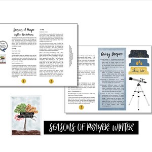 Bible Journaling Printable Devotion Kit - Seasons of Prayer: WINTER ...