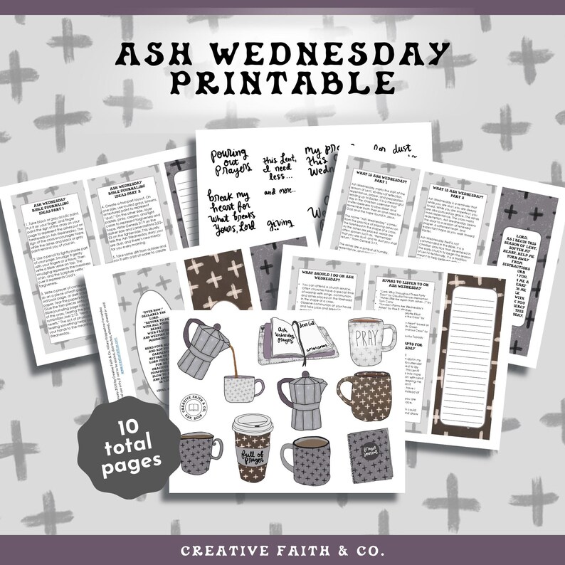 What is Ash Wednesday - Scripture Writing - Bible Journaling Printable ...