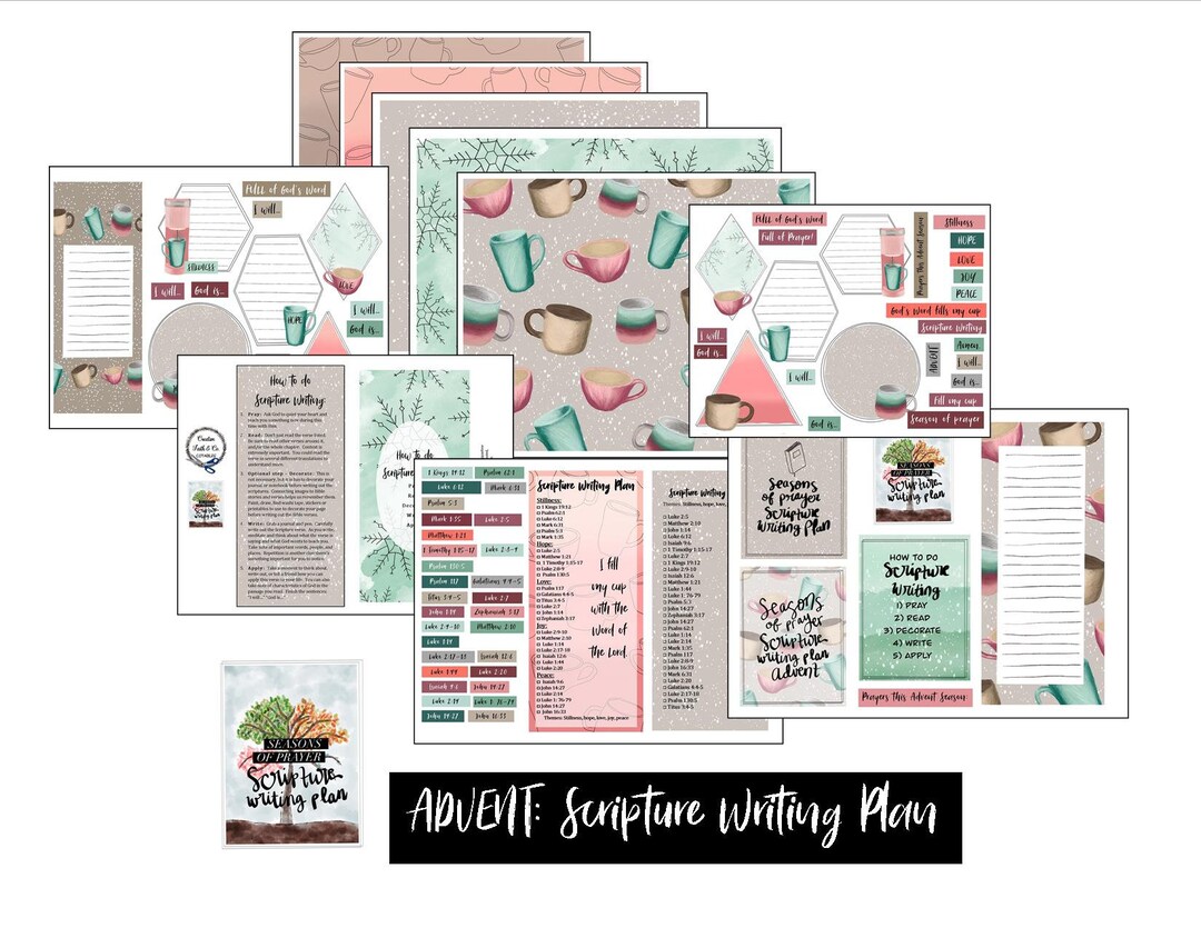 Scripture Writing Plan - Seasons of Prayer: Advent - Bible Journaling ...