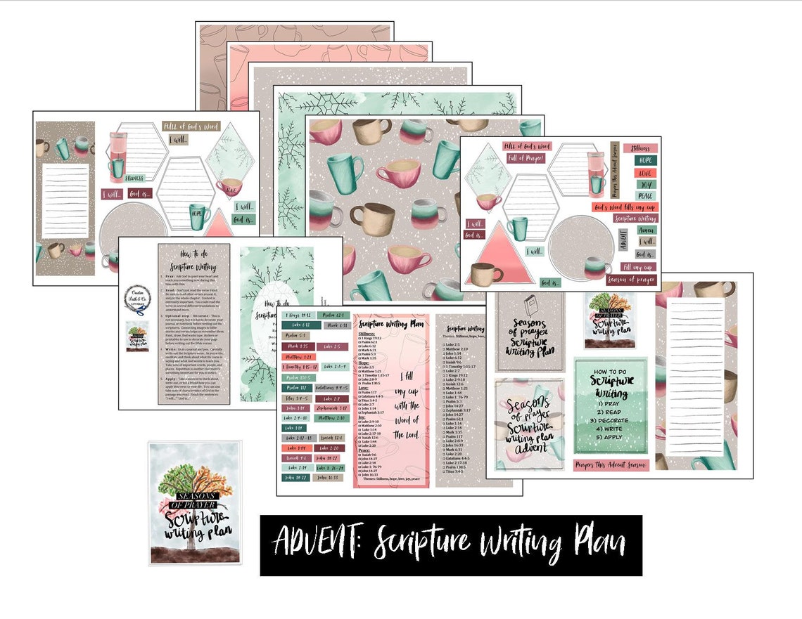 Scripture Writing Plan Seasons of Prayer: Advent Bible | Etsy