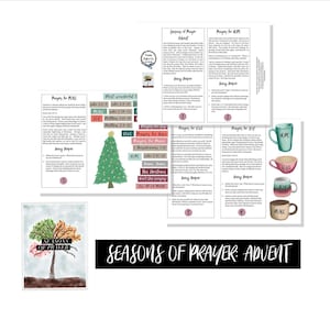 Bible Journaling Printable Devotion Kit - Seasons of Prayer: ADVENT ...