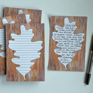 Leaf Notepad - Fall Notepad - Memo Pad - to Do List Notepad ...