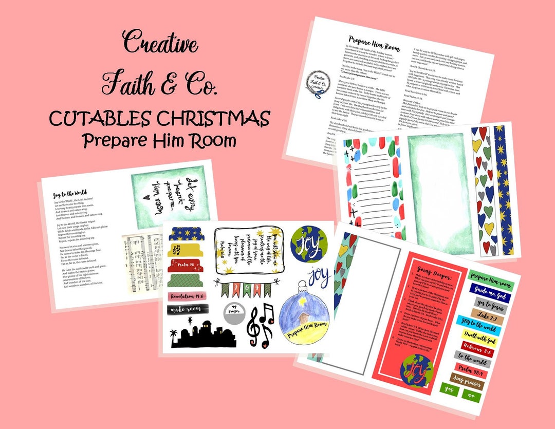 Christmas Bible Journaling Printable Devotion Kit - Prepare Him Room ...