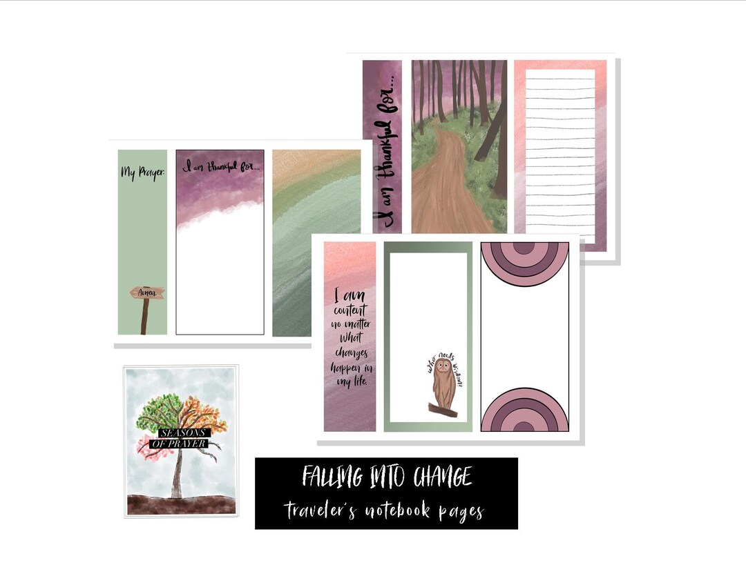 Bible Journaling Printable Devotion Kit - Seasons of Prayer: FALL ...