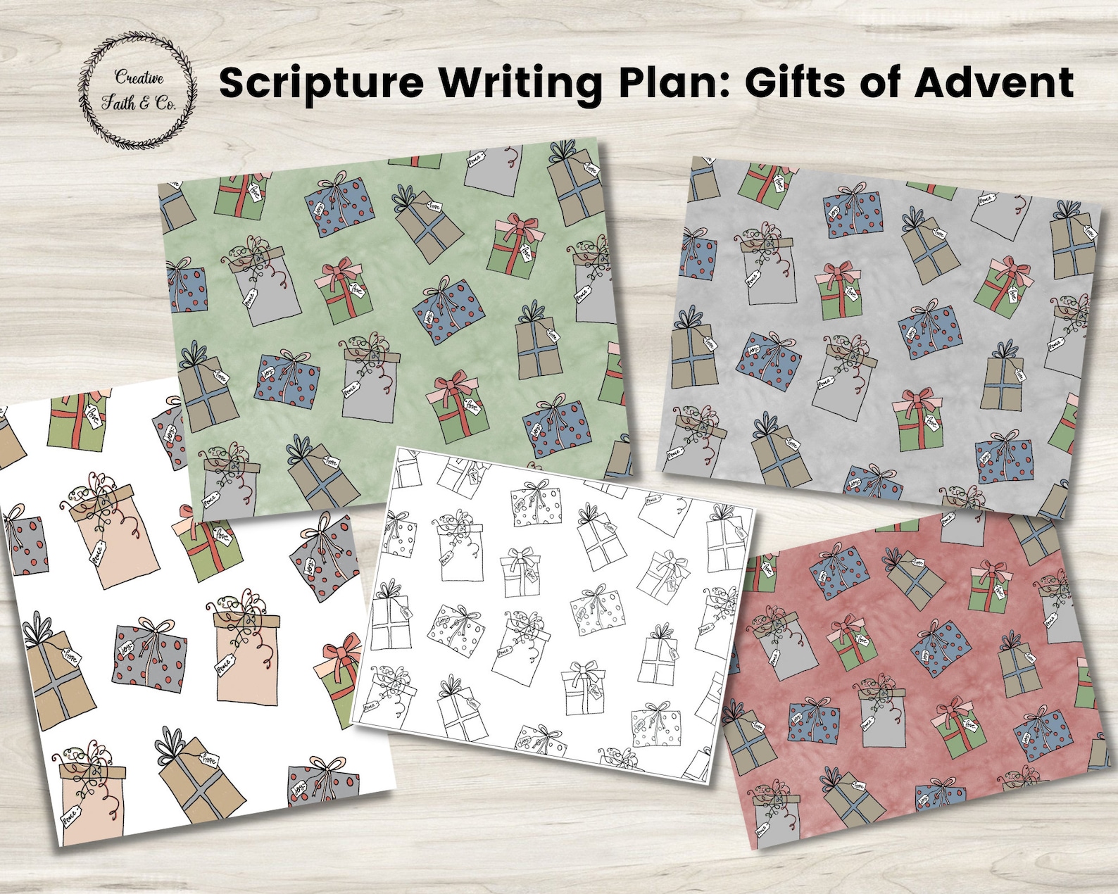 Gifts of Advent Scripture Writing Plan - Bible Journaling Printable ...
