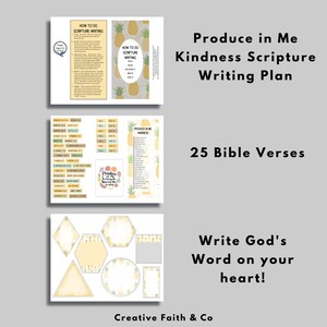 Scripture Writing Plan - Fruit of the Spirit: KINDNESS - Bible ...