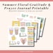 Prayer & Gratitude Journal Summer Floral Bible Journaling - Etsy