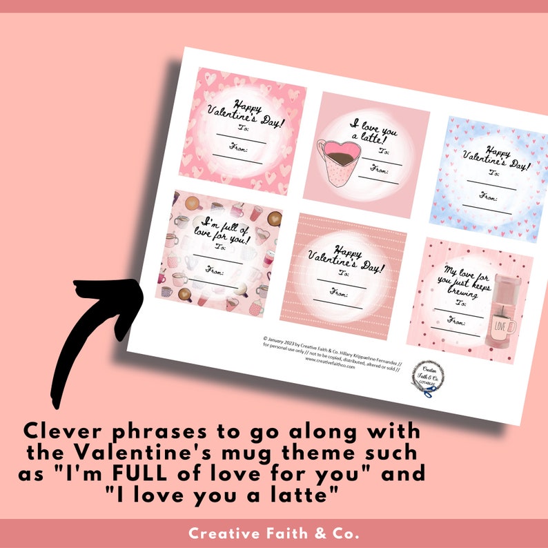 Valentine's Cards Printable 3x3 Inch Cards | Christian Valentine's ...