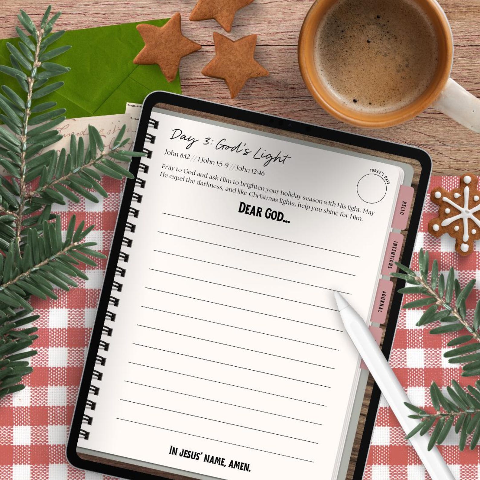 Christmas Digital Faith Prayer Journal BUNDLE | Prayer Journal With ...
