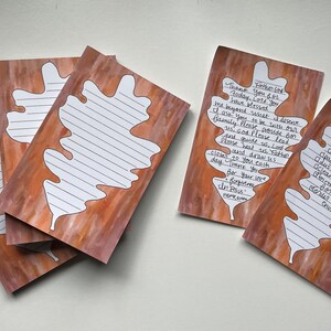 Leaf Notepad - Fall Notepad - Memo Pad - to Do List Notepad ...