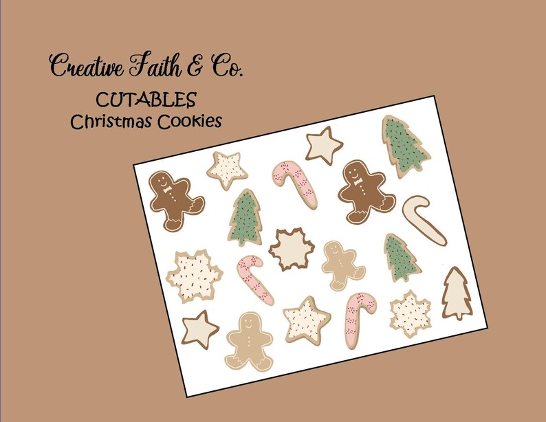 Bible Journaling Printable Kit - Christmas Cookies (creative Faith ...