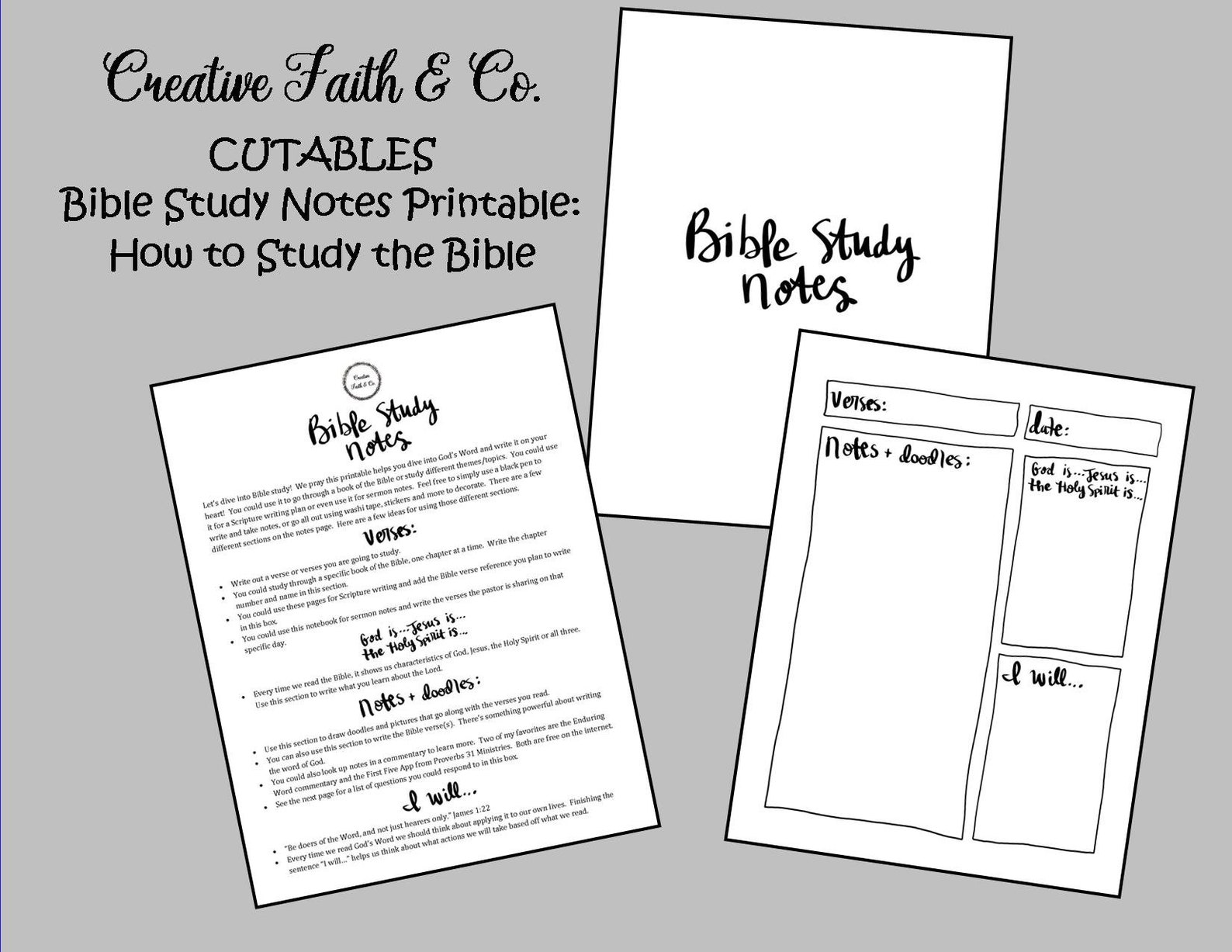 Bible Study Notes Guided Printable Journal How to Study the - Etsy