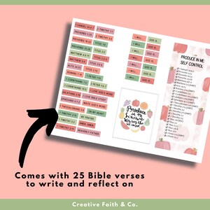 Scripture Writing Plan - Fruit of the Spirit: SELF CONTROL - Bible ...