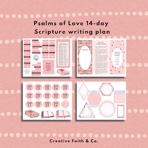 Psalms of Love Scripture Writing Plan: Volume 1 - Bible Journaling ...