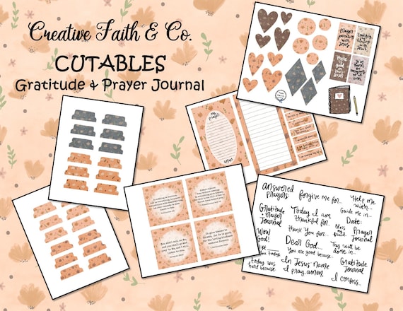 Prayer & Gratitude Journal Bible Journaling Printable Devotion - Etsy