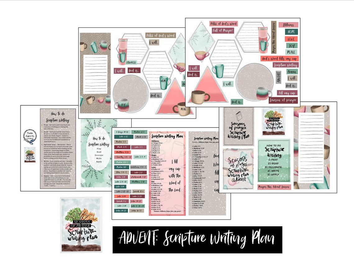 Scripture Writing Plan Seasons of Prayer: Advent Bible | Etsy