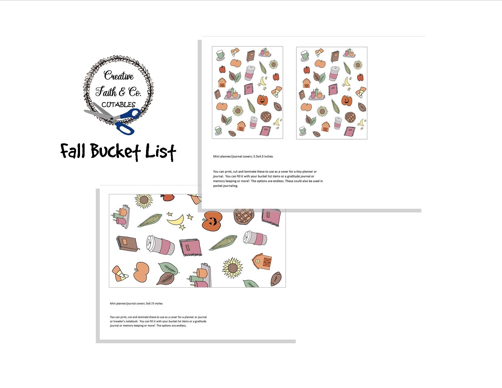 Fall Bucket List Printable Fall Doodles Fall Coloring Page | Etsy