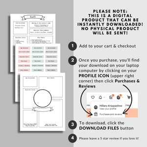 Bible Character Profile Printable | Bible Study Printables | How to ...