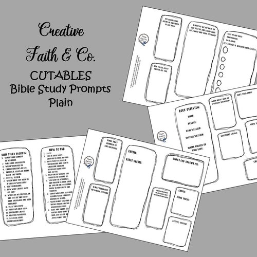 How to Study the Bible Plain Bible Journaling Prompts | Etsy