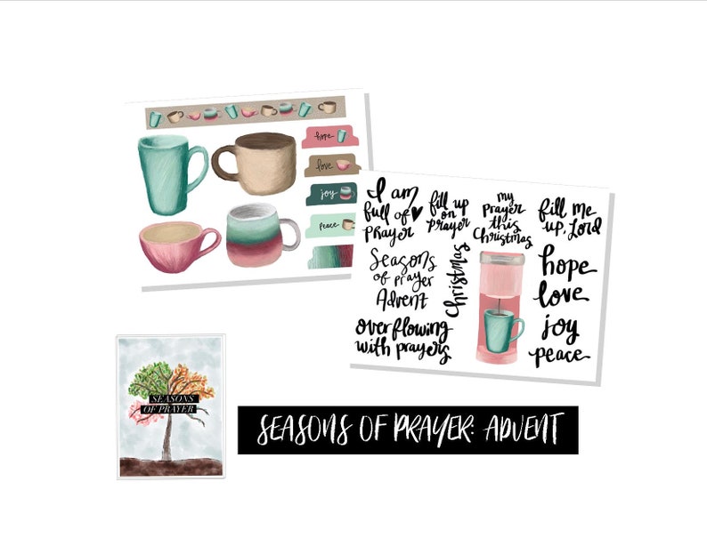 Bible Journaling Printable Devotion Kit - Seasons of Prayer: ADVENT ...