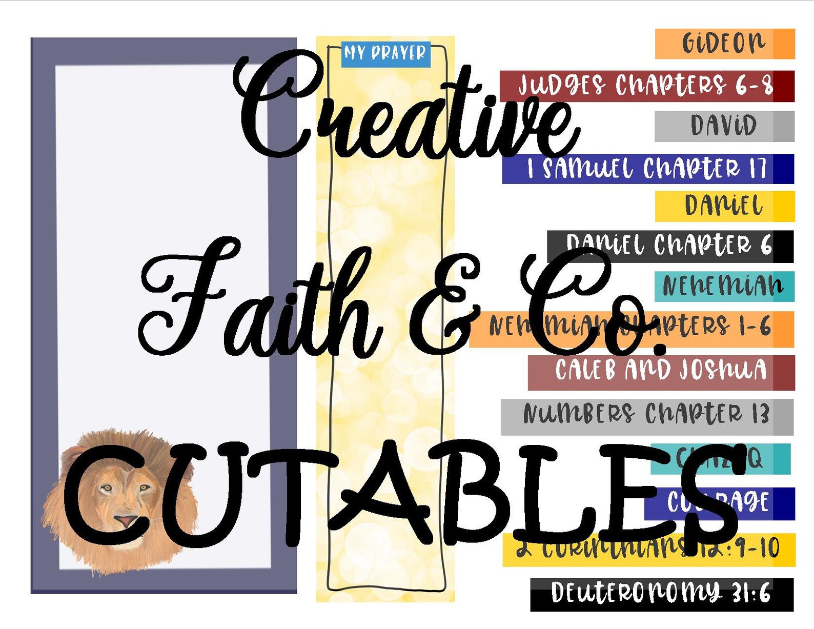 Bible Journaling Printable Devotion Kit Courageous creative | Etsy
