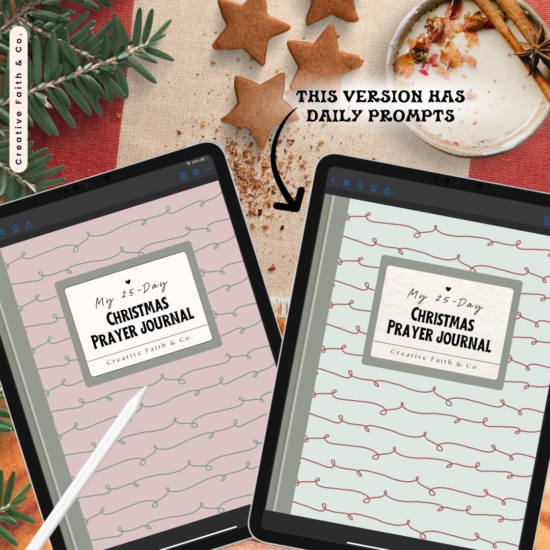 Christmas Digital Faith Prayer Journal BUNDLE | Prayer Journal With ...