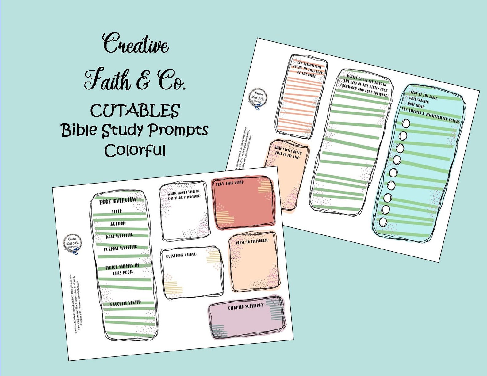 How to Study the Bible - Colorful Bible Journaling Prompts Printable ...