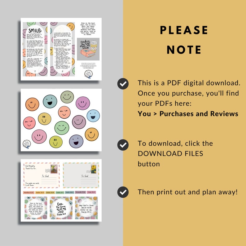 Smile Printable Devotion Bible Study Scripture Writing - Etsy