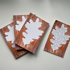 Leaf Notepad - Fall Notepad - Memo Pad - to Do List Notepad ...