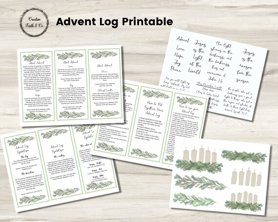 Advent Log Family Tradition Bible Journaling Printable | Etsy