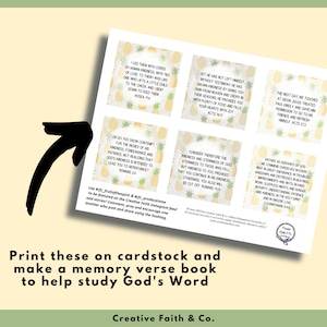 Fruit of the Spirit KINDNESS Printable Verse Cards 3x3 Inches | Produce ...