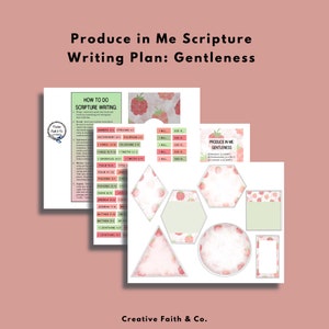 Scripture Writing Plan - Fruit of the Spirit: GENTLENESS - Bible ...